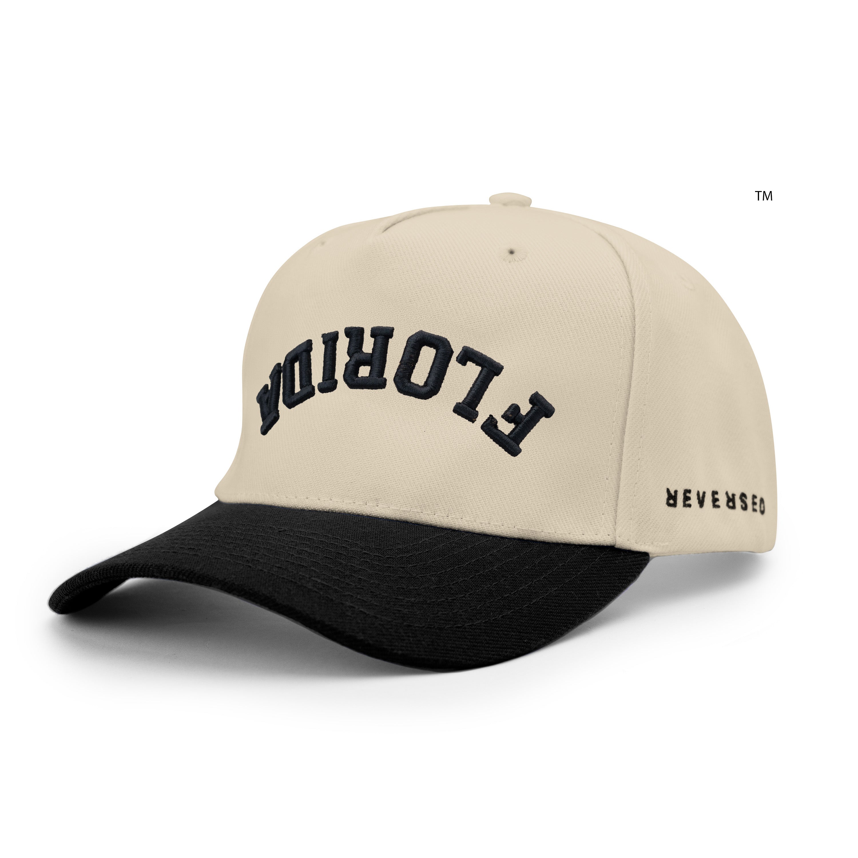 Upside Down Florida Hat - Two Tone: Tan