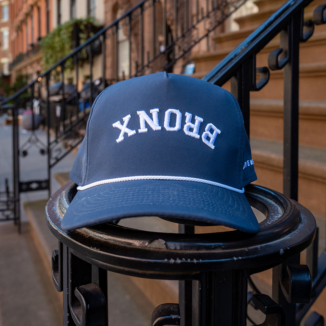 Upside Down Bronx Hat - Performance: Navy
