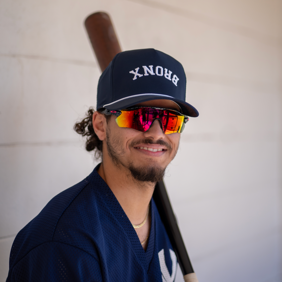 Upside Down Bronx Hat - Performance: Navy